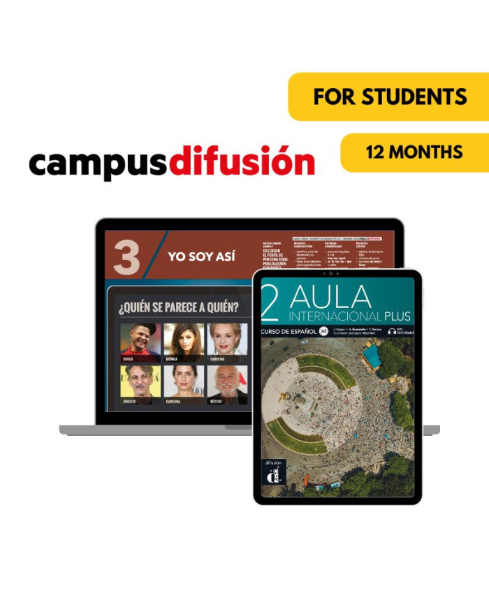 Aula internacional plus 2: 12-Month Campus Difusión for Students