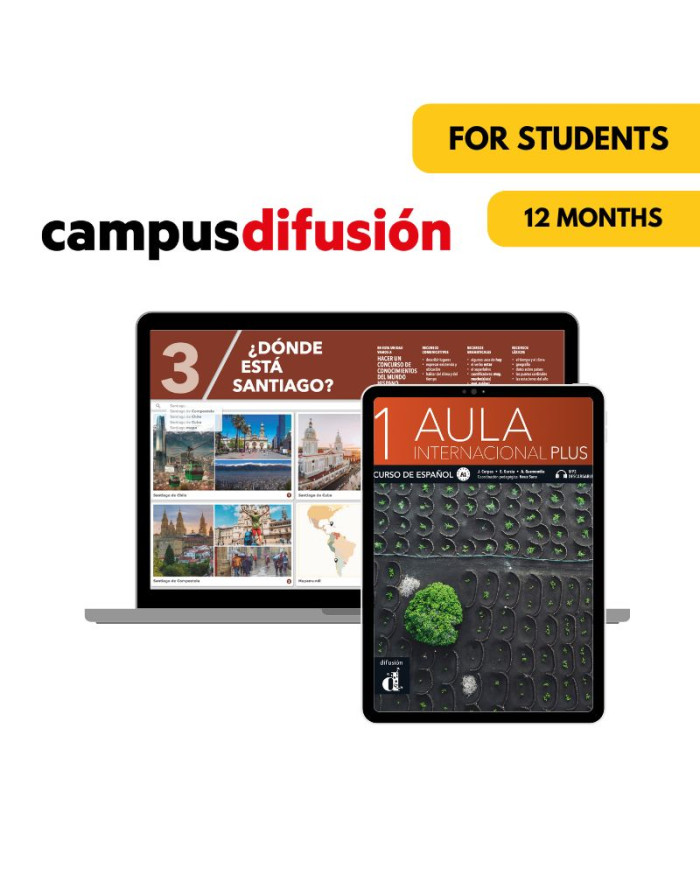 Aula internacional plus 1: 12-Month Campus Difusión for Students