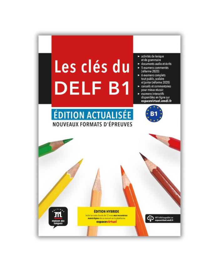 Les cles du DELF B1 Updated Edition: 12-Month Student Bundle (Espace ...