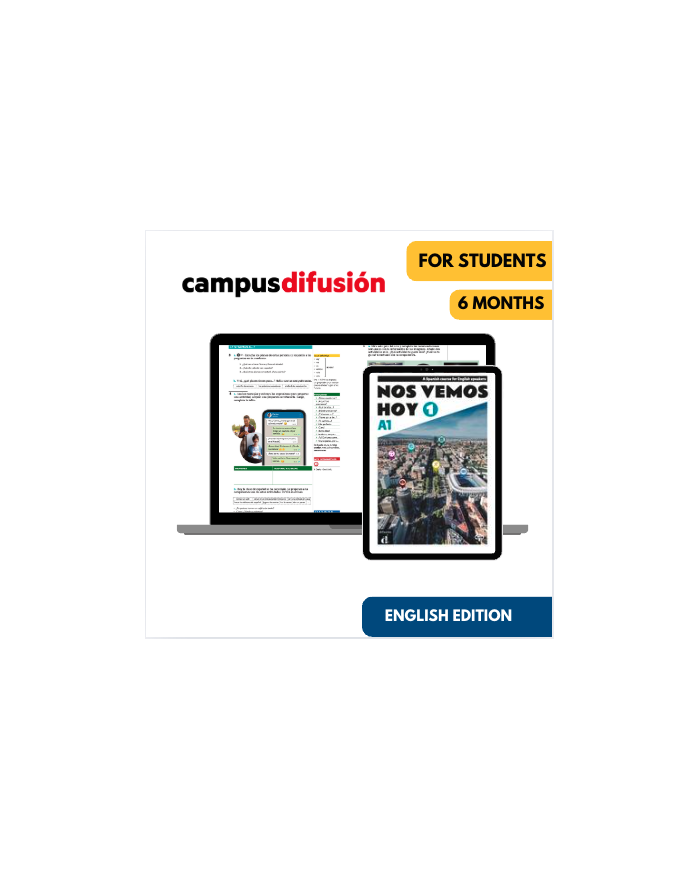 Nos vemos hoy 1 (English Edition): 6-Month Campus Difusión for Students